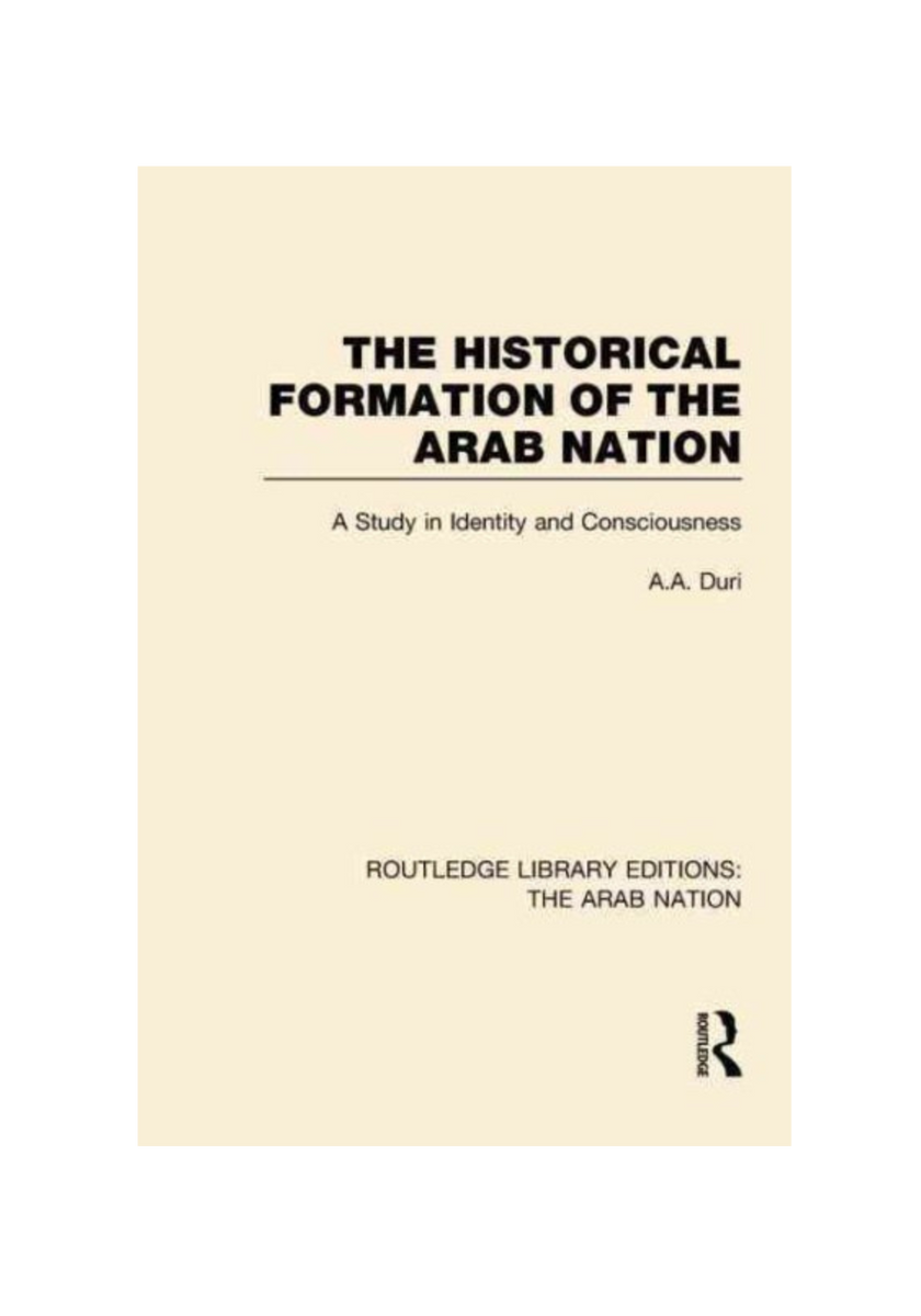 The Historical Formation of Arab Nation – Bukuku Press