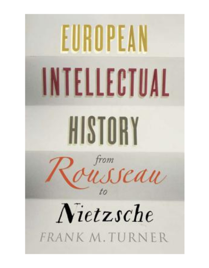 European Intellectual History from Rousseau to Nietzsche – Bukuku Press